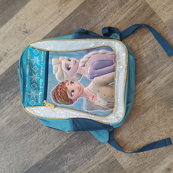 Disney | Accessories | Disney Backpack Frozen Elsa And Anna Blue Girl ...